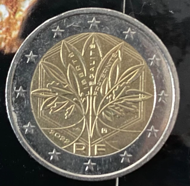 PIÈCE 2 EUROS rare - France 2022 RF LIBERTE EGALITE FRATERNITE EUR 100 ...