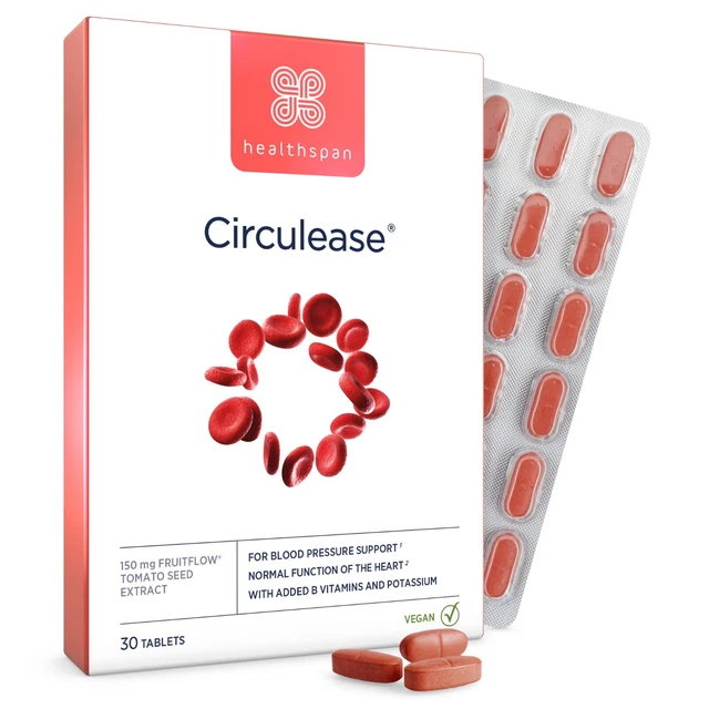 HEALTHSPAN CIRCULEASE, 150MG of Fruitflow, 30 Tablets, Blood Pressure ...