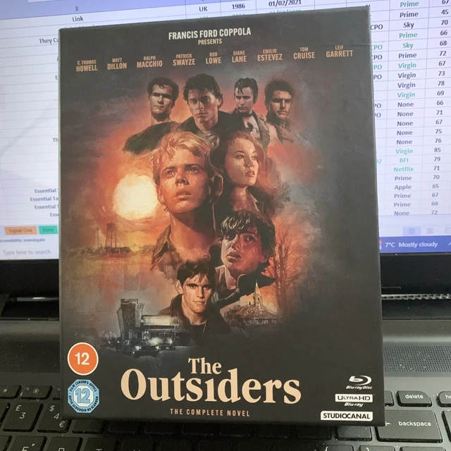 THE OUTSIDERS THE Complete Novel 4k & Blu Inc Booklet, Poster & Art ...