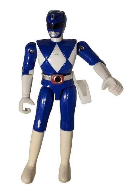 MIGHTY MORPHIN POWER Rangers Battle Bike Blue Ranger Action Figure 4 ...