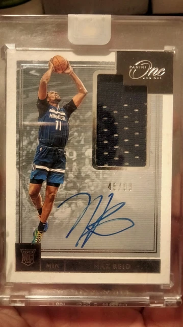 RARE NAZ REID Rookie Game Worn Jersey Patch Auto /99 RPA Game Worn ...