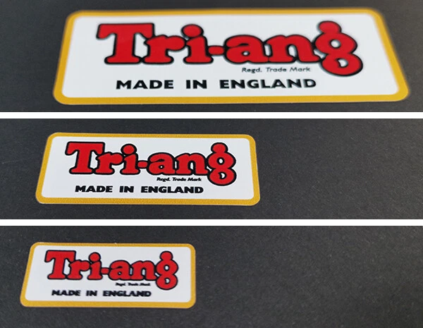 TRIANG TRI-ANG LOGO Made in England Sticker for toys 3 sizes £4.00 ...
