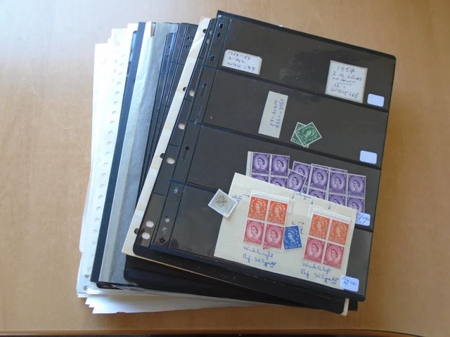 GREAT BRITAIN - Used & mint collection on album leaves etc. See pics ...