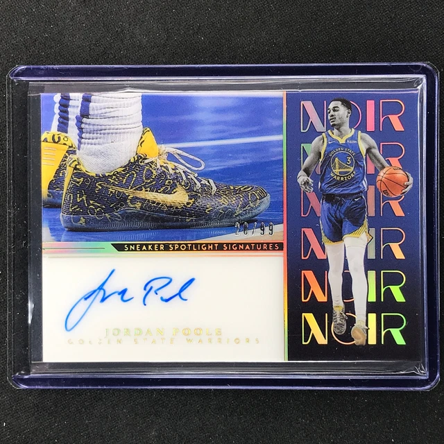 2022-23 NOIR JORDAN POOLE Sneaker Spotlight Signatures Auto 28/99 EUR ...