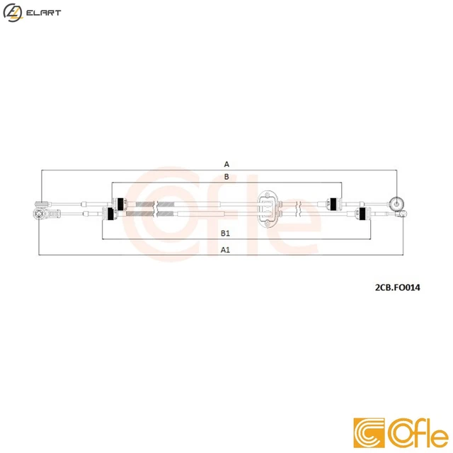 CABLE PULL MANUAL TRANSMISSION 2CB.FO014 FOR FORD TRANSIT/CONNECT/Wagon ...