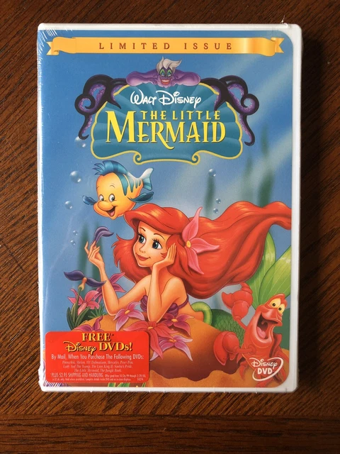 DISNEY’S LITTLE MERMAID LIMITED ISSUE DVD 1999 Release New SEALED Read ...