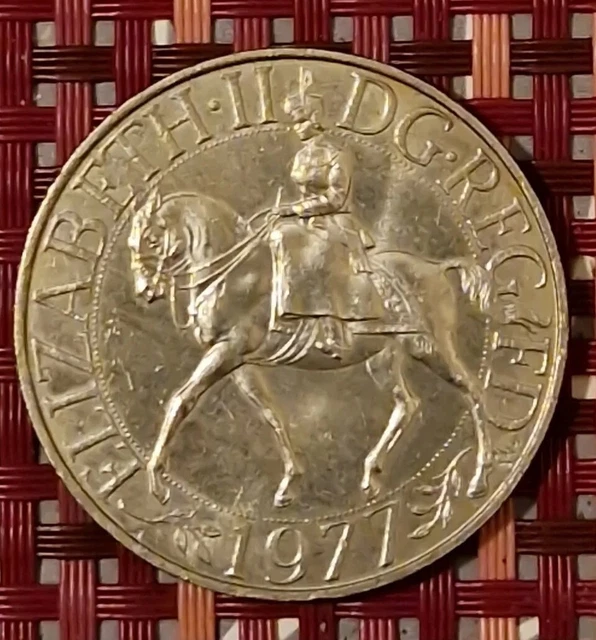 ELIZABETH.II DG.REG FD 1977 coin - Commemorative Queen Elizabeth Silver ...