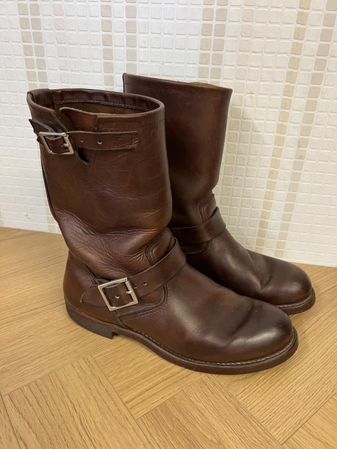 RED WING ENGINEER Boots 2991 UK 9 US 10 Brown £156.68 - PicClick UK