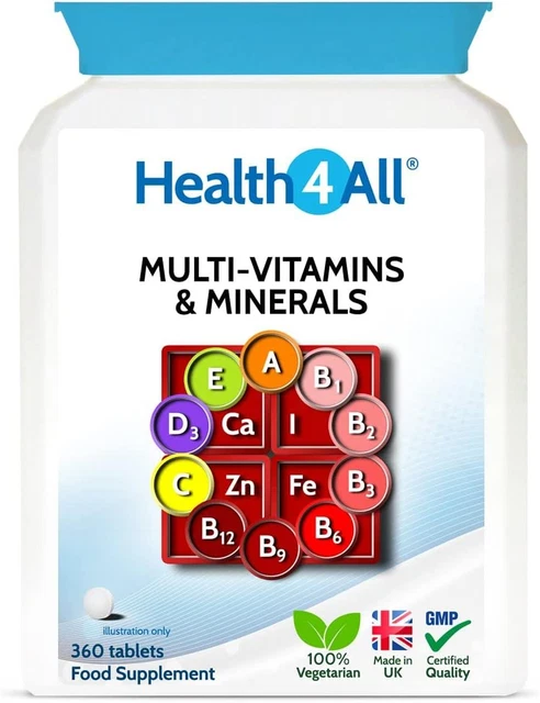MULTIVITAMINS & MINERALS One a Day 360 Easy to Swallow Tablets, 1 Year ...
