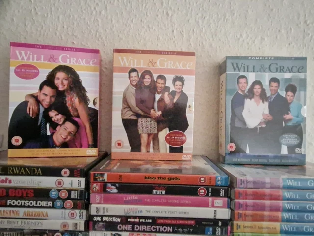 90 DVDS & Boxset bundle joblot Will & Grace Cheap Dvds £15.00 - PicClick UK