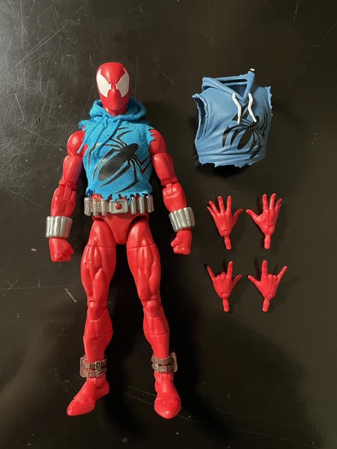 MARVEL LEGENDS SPIDER-MAN Retro Scarlet Spider With Soft Goods Hoodie ...