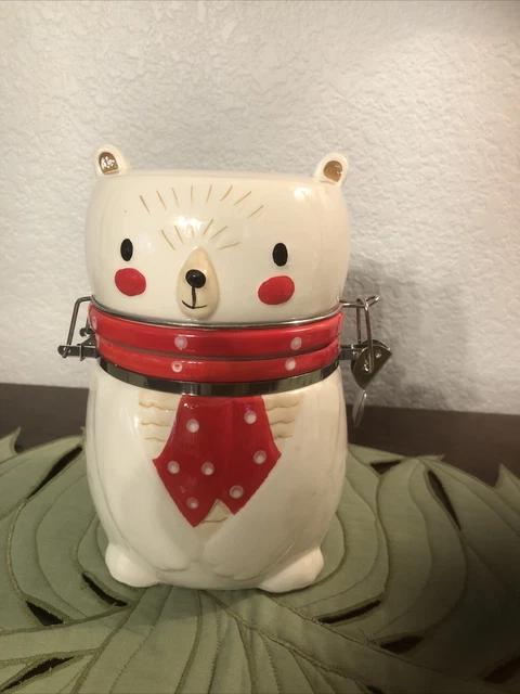 SWISS MISS HOT Cocoa Polar Bear Ceramic Canister Cookie Jar Limited ...