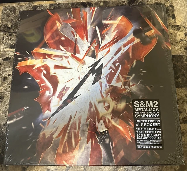 METALLICA - S&M 2, 4 LP édition limitée coffret, 4 LP/2 CD/1 Blu-Ray, scellé EUR 73,75 - PicClick FR