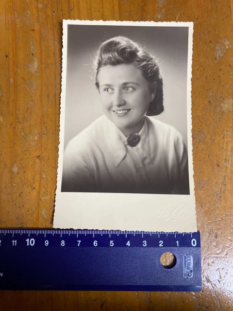 Foto 2 Wk Bdm Hübsche Dame Mädchen Frau Girl Militaria Nachlass Ww2