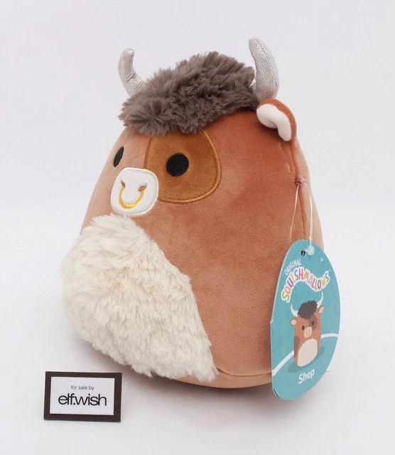 SQUISHMALLOWS EXCLUSIVE EDITION Shep The Highland Bull Cow 7 Inch 17 ...