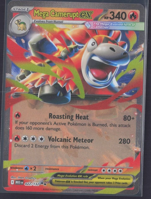 POKÉMON TCG | Mega Evolution | Mega Camerupt EX | 022/132 | NM £1.29 ...