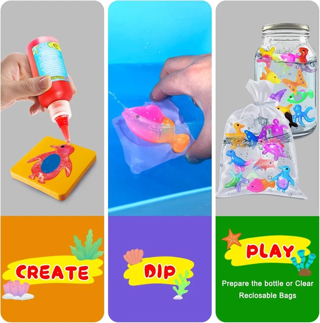 UNGLINGA MAGIC WATER Elf Toy Kit for Kids - 8 Colors DIY Fun Toys Craft ...