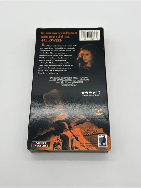 JOHN CARPENTER'S HALLOWEEN 1978 Horror Movie 1997 VHS Anchor Bay Video ...