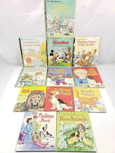 DISNEY VINTAGE GOLDEN book collection 1961-now, Lot of 12 $19.99 ...