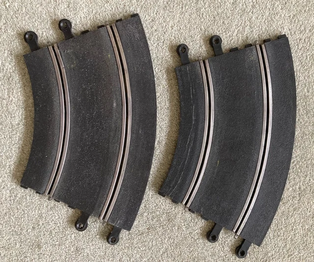 CLASSIC SCALEXTRIC TRACK PT51 Curve Radius Bend x2 – slot car vintage £ ...