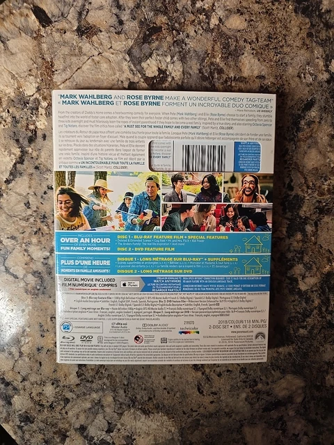 INSTANT FAMILY (BLU-RAY, DVD) Mark Wahlberg - Very Good Condition - No ...