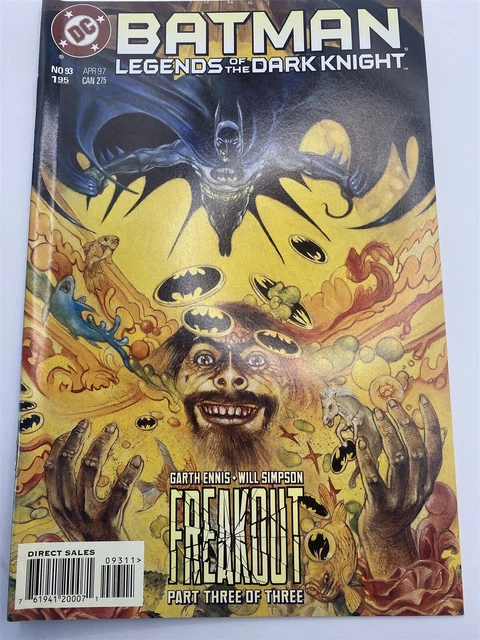 BATMAN : LEGENDS OF THE DARK KNIGHT #93 DC Comics 1997 Neuf dans sa ...