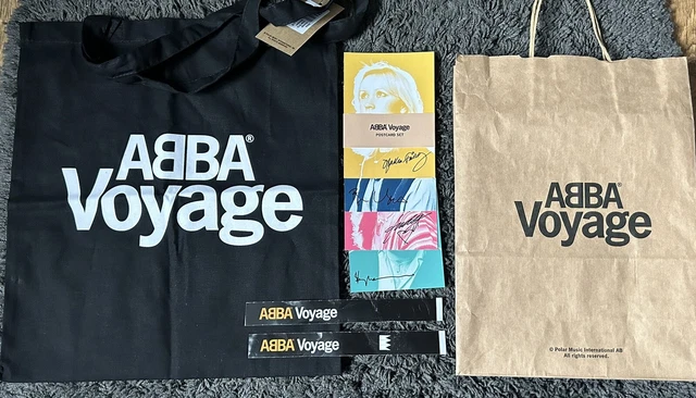 ABBA VOYAGE MERCHANDISE Tote Bag, Carrier, Print-Signed Postcards ...
