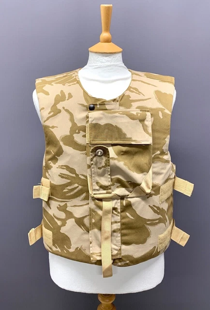 BRITISH ARMY-ISSUE LIGHTWEIGHT Combat Body Armour Filler & Desert Cover ...