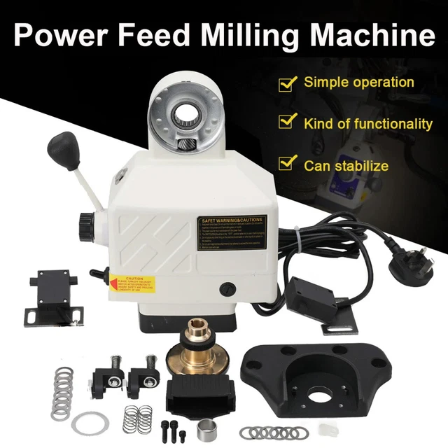 X-AXIS POWER FEED Table Milling Drill Machine Power Feeder 220V £163.66 ...