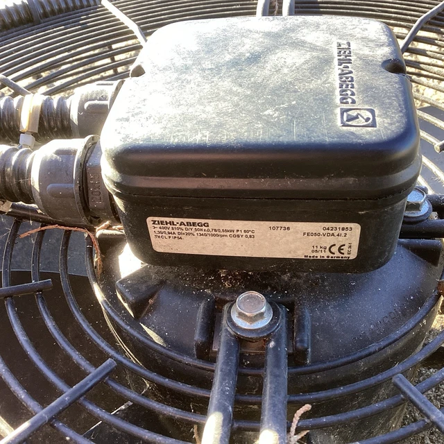 ZIEHL ABEGG INDUSTRIAL Cooler Fan Aluminium Blades 3 Phase 500mm ...