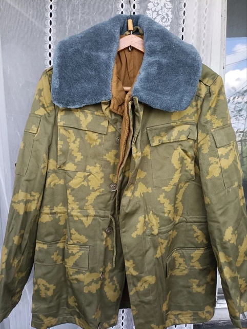 SOVIET RUSSIAN GUARD Winter Jacket CAMO Afghan Uniform 44-4 USSR $375. ...