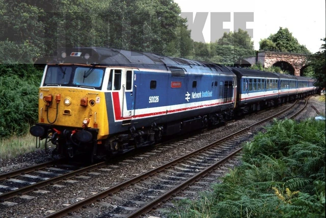 35MM SLIDE BR British Railways Diesel Loco Class 50 50026 1989 Original ...