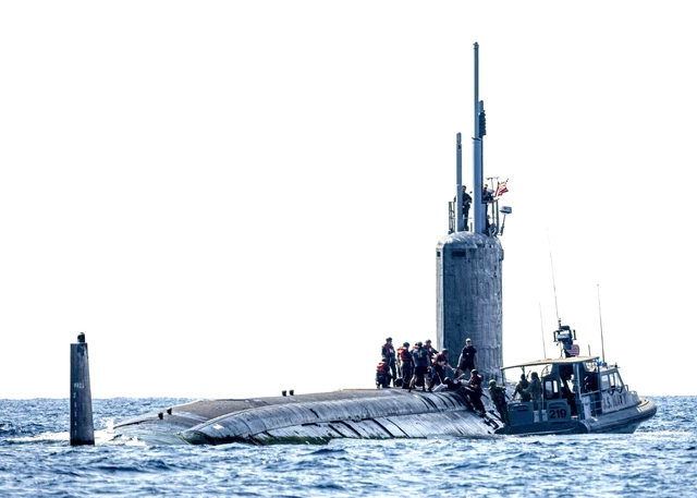 U.S. NAVY-USS TEXAS-FAST Attack Submarine-Gulf of Tadjoura-Djibouti-5x7 ...