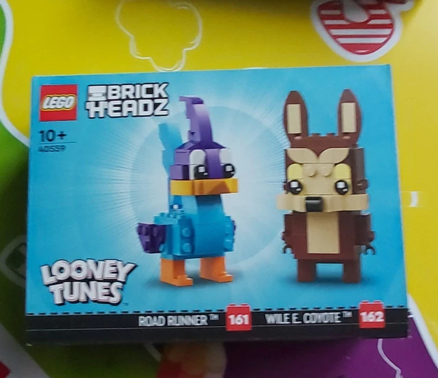 LEGO 40559 BRICKHEADZ Looney Tunes Road Runner Wile E Coyote Building ...