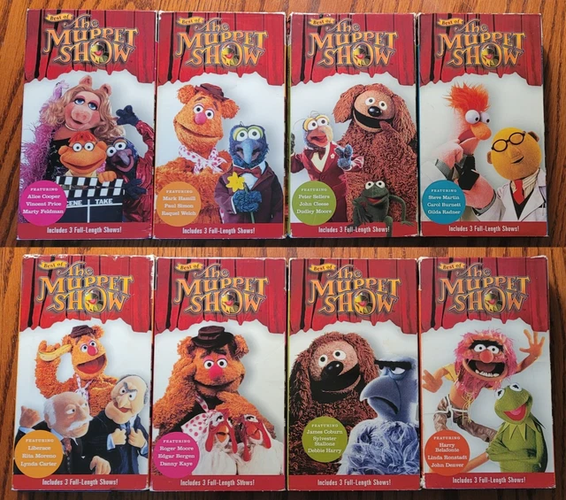 THE MUPPET SHOW VHS Lot! Time Life! 8 Volumes! 24 Episodes! Please Read ...
