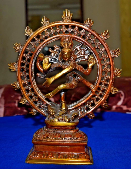 LORD SHIVA NATARAJA Dancing Statue Brass Hindu Deity Hinduism Sculpture ...