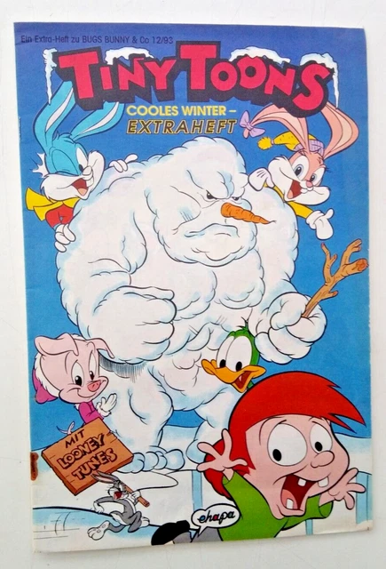 TINY TOONS, COOLES Winter Extraheft, Comic aus 12 / 93 Bugs Bunny & Co ...