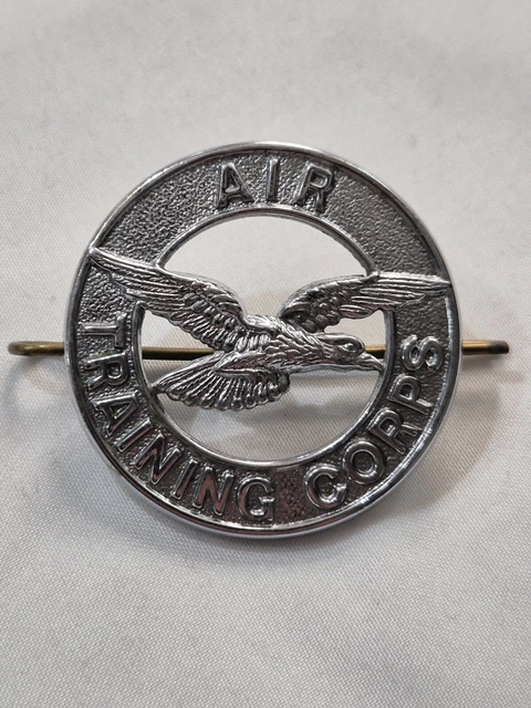 VINTAGE RAF AIR Cadets/ Air Training Corps Chrome Lapel Pin Badge £9.03 ...