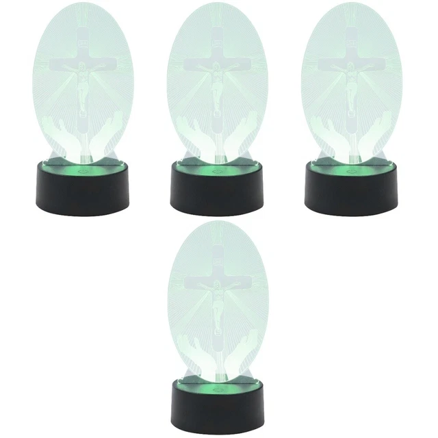 OFFICE HOME ACRYLIC Cross Jesus Light Jesus Cross Night Light £45.55 ...