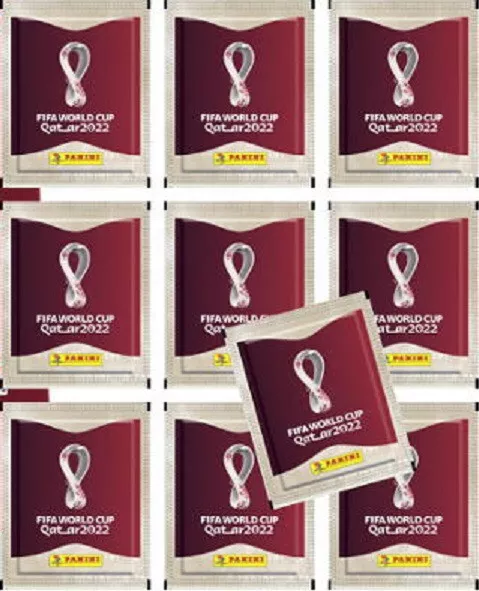 PANINI 2022 FIFA World Cup Qatar Soccer Sticker Collection 10 x Sealed Packs EUR 16,49 - PicClick DE