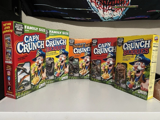 CAPTAIN CRUNCH JURASSIC World Rebirth FULL SET £59.49 - PicClick UK