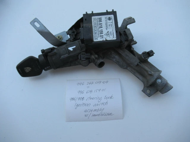 PORSCHE 996 STEERING Lock Ignition Switch W/ Immobilizer +Key ...