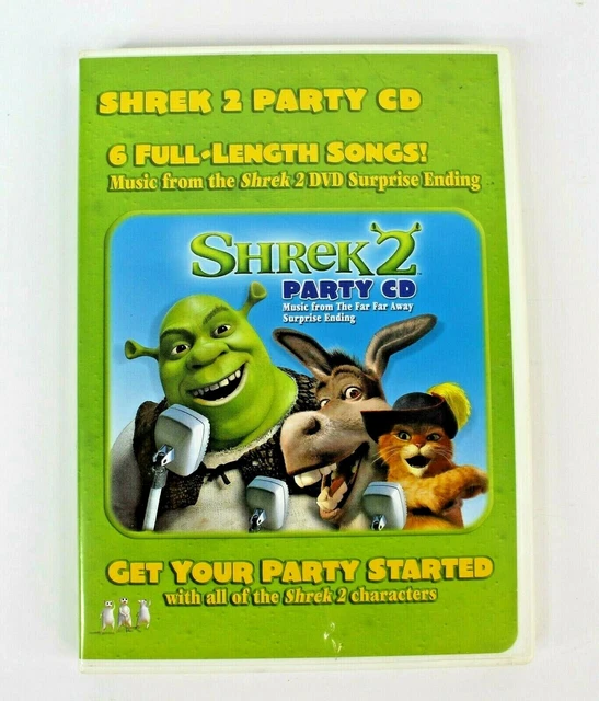 SHREK 2 - Party CD - 6 Full Length Party Songs Plus Karaoke Tracks 2004 ...