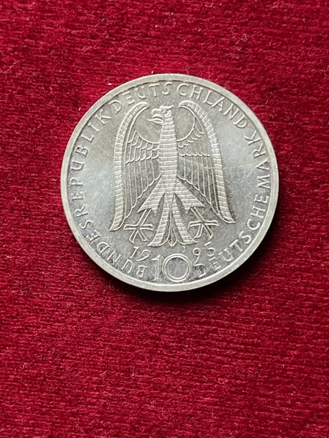 10 DM GEDENKMÜNZE 50 Jahre Mahnung zu Frieden und Versöhnung Silber EUR 8,50 - PicClick DE