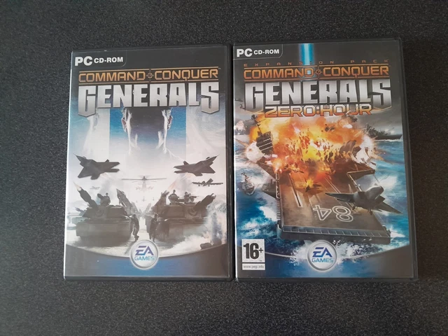 COMMAND & CONQUER Generals & Zero Hour Expansion Pack PC Classic RTS Game EUR 24,10 - PicClick IT