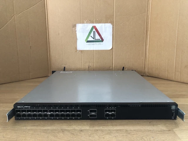 DELL S4128F-ON WITH 2x PSU Dell 28-Port 10GbE SFP+ & 2x 100GbE Ports ...