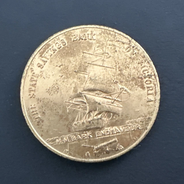 1970 CAPTAIN COOK Bicentenary State Savings Bank Medal (Sh17/95) $5.00 ...