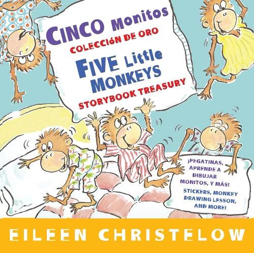 EILEEN CHRISTEL FIVE Little Monkeys Storybook Treasury/Cinco Monitos Col (Relié) EUR 33,17 ...