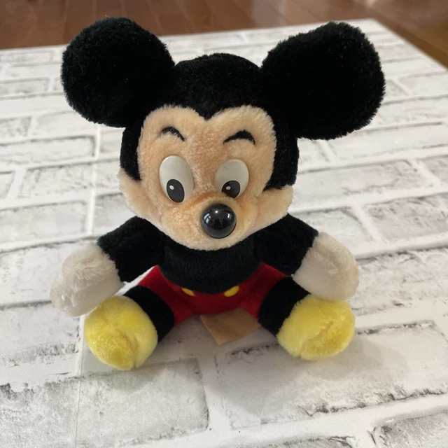 WALT DISNEY WORLD Vintage Mickey Mouse Disneyland Plush Doll Stuffed ...