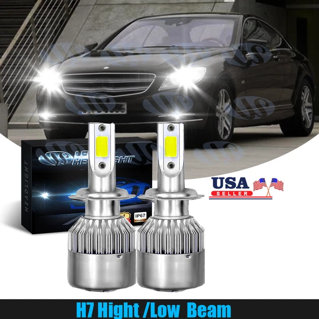 FOR MERCEDES-BENZ GL450 S550 CL600 Super Bright White H7 LED Headlight ...